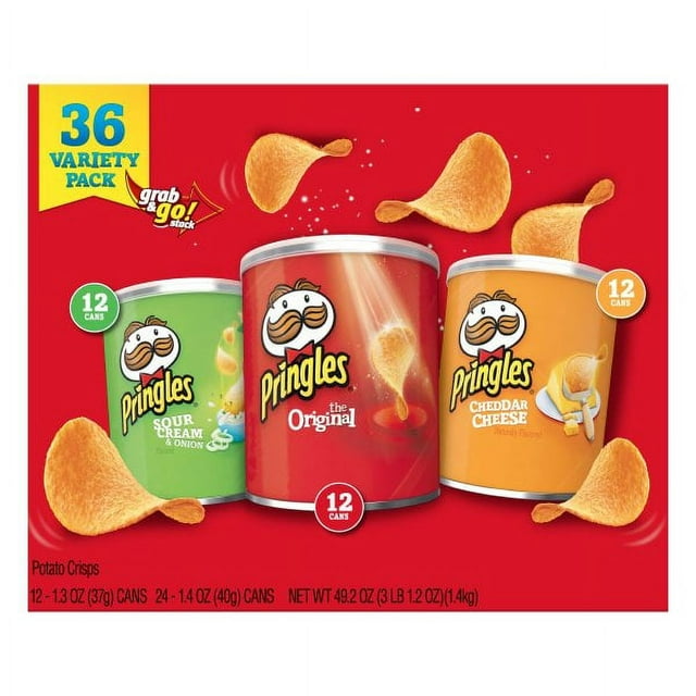 Pringles Crisps 3 Flavors 49.2oz - Walmart.com