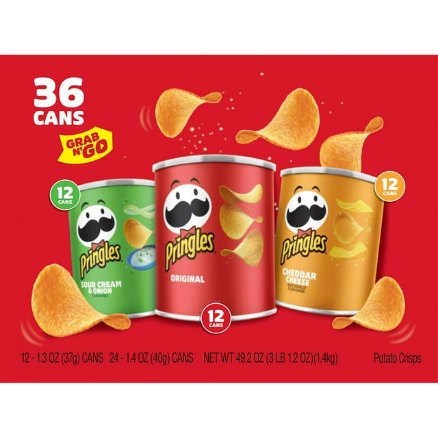 Pringles Crisps 3 Flavors 49oz - Walmart.com