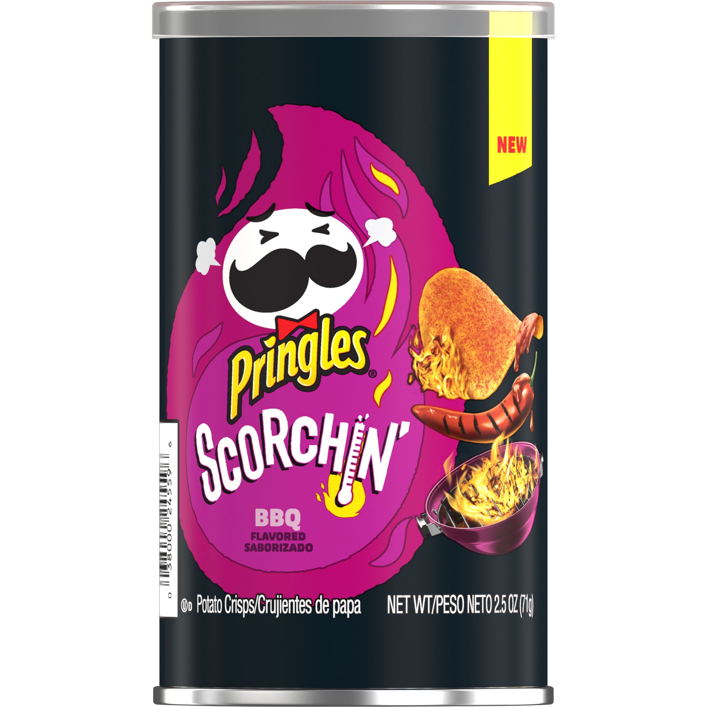 Pringles Crisps Scorchin Bbq 2.5oz 12ct - Walmart.com