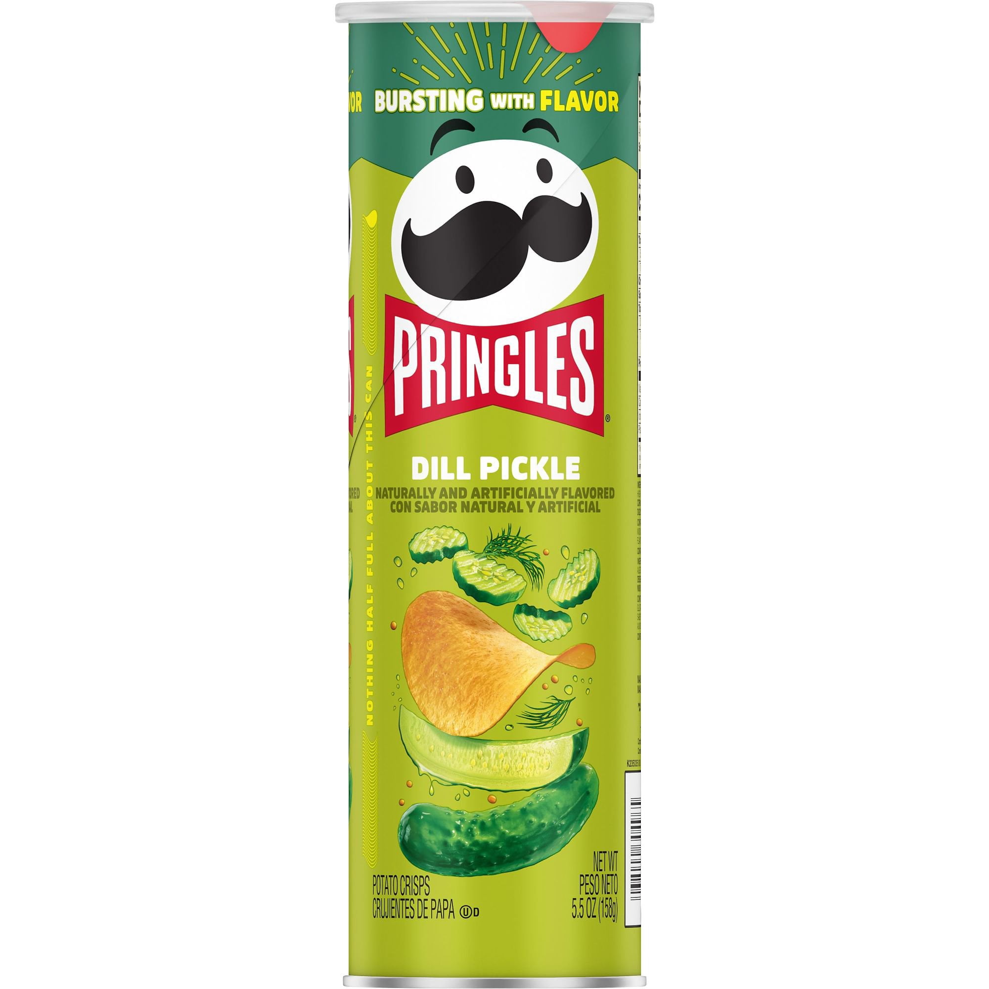 Pringles Dill Pickle Potato Crisps Chips, 5.5 oz (Package May Vary ...