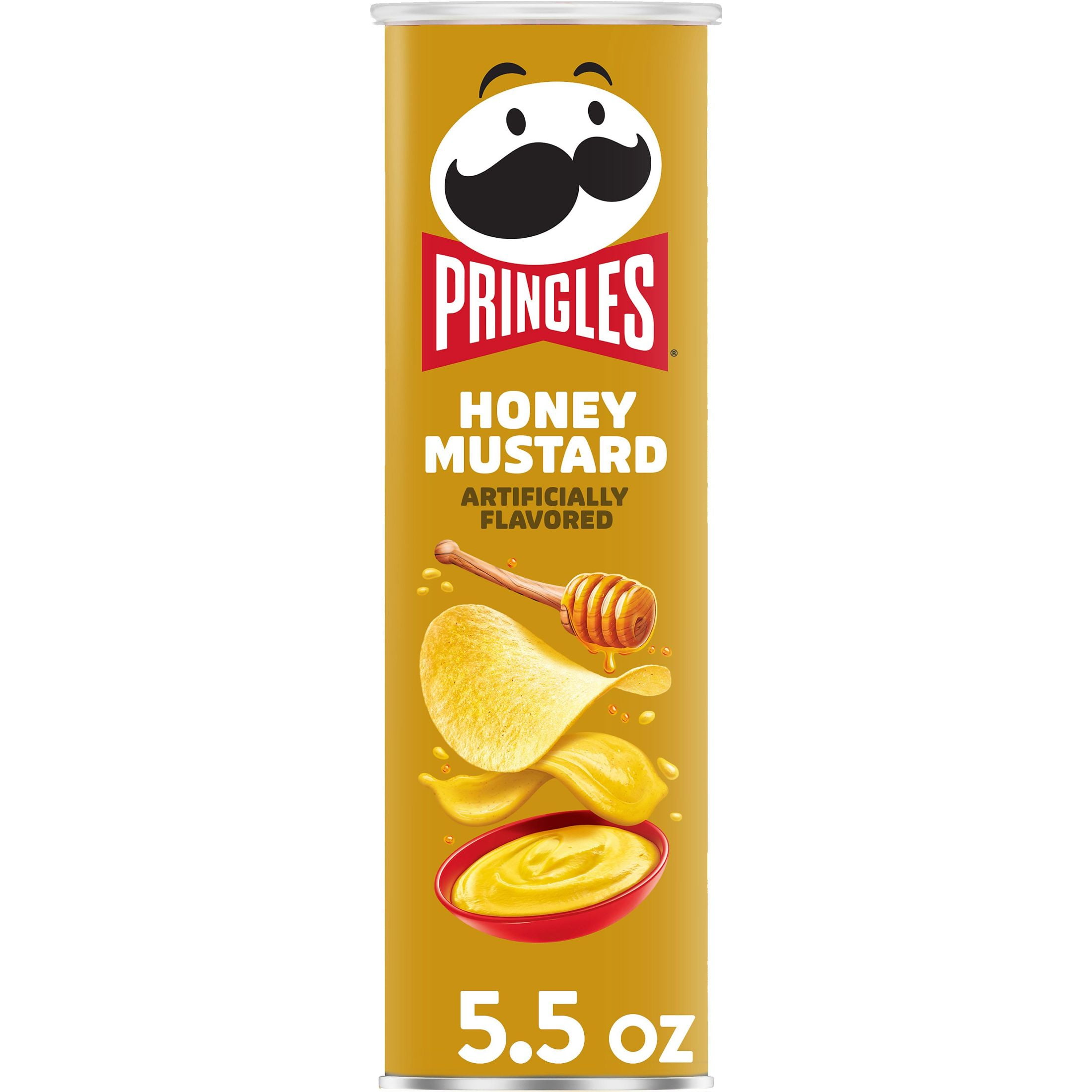Pringles Honey Mustard Potato Crisps Chips, Lunch Snacks, 5.5 oz ...