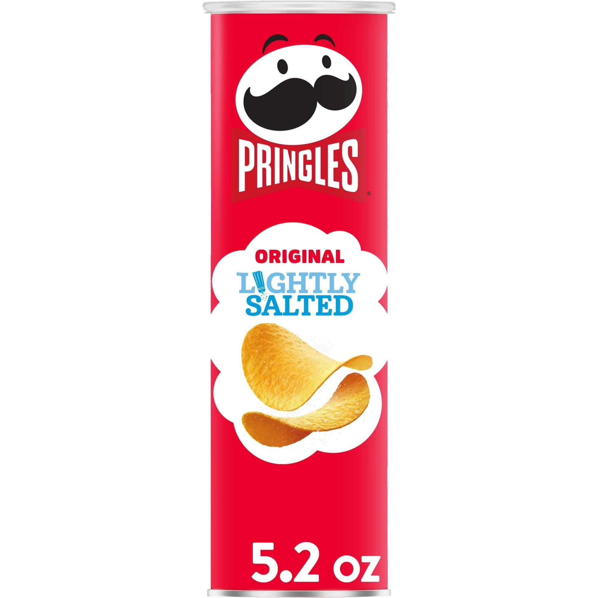 Pringles Lightly Salted Original Flavor Potato Crisps 5.2 oz. (Pack of ...