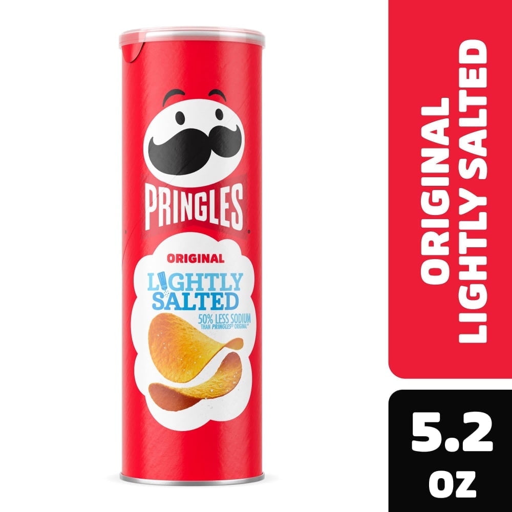Pringles® Lightly Salted Original Potato Crisps Chips-2 pack - Walmart.com