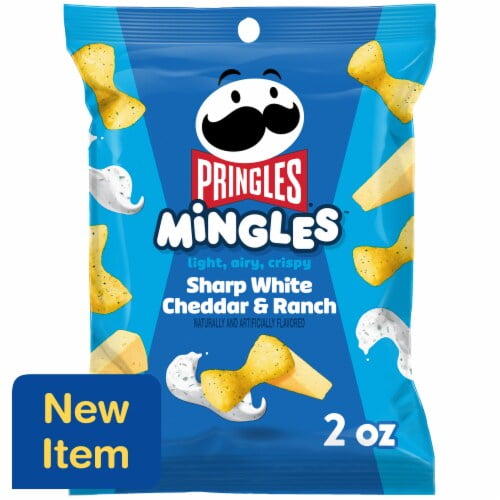 Pringles Mingles Sharp White Cheddar and Ranch Puffed Snacks 2 oz ...