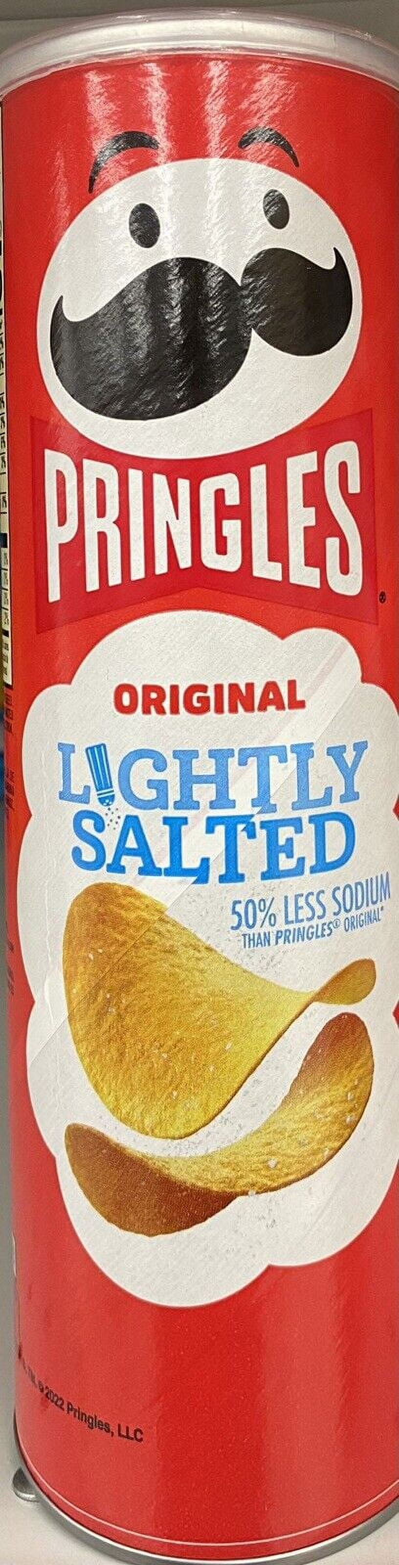 Pringles ORIGINAL LIGHTLY SALTED Flavored Potato Chips Crisps 5.2oz Can ...