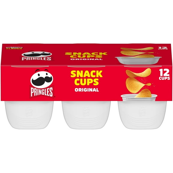 Pringles Original Potato Crisps Chips, Holiday Snacks, 1.3 oz Canister ...