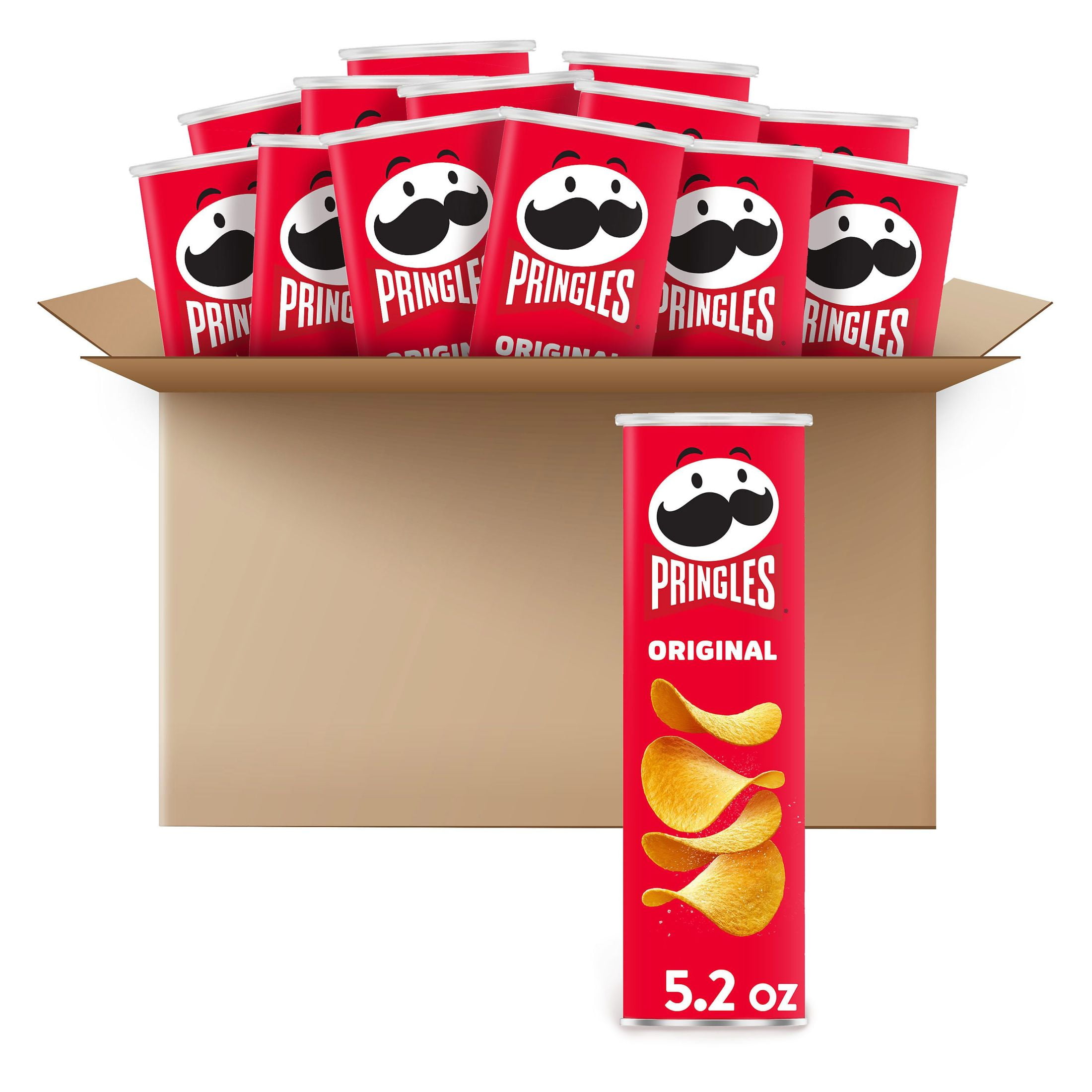 Pringles Original Flavor Potato Crisps, Salty Snack, Stackable Canister ...