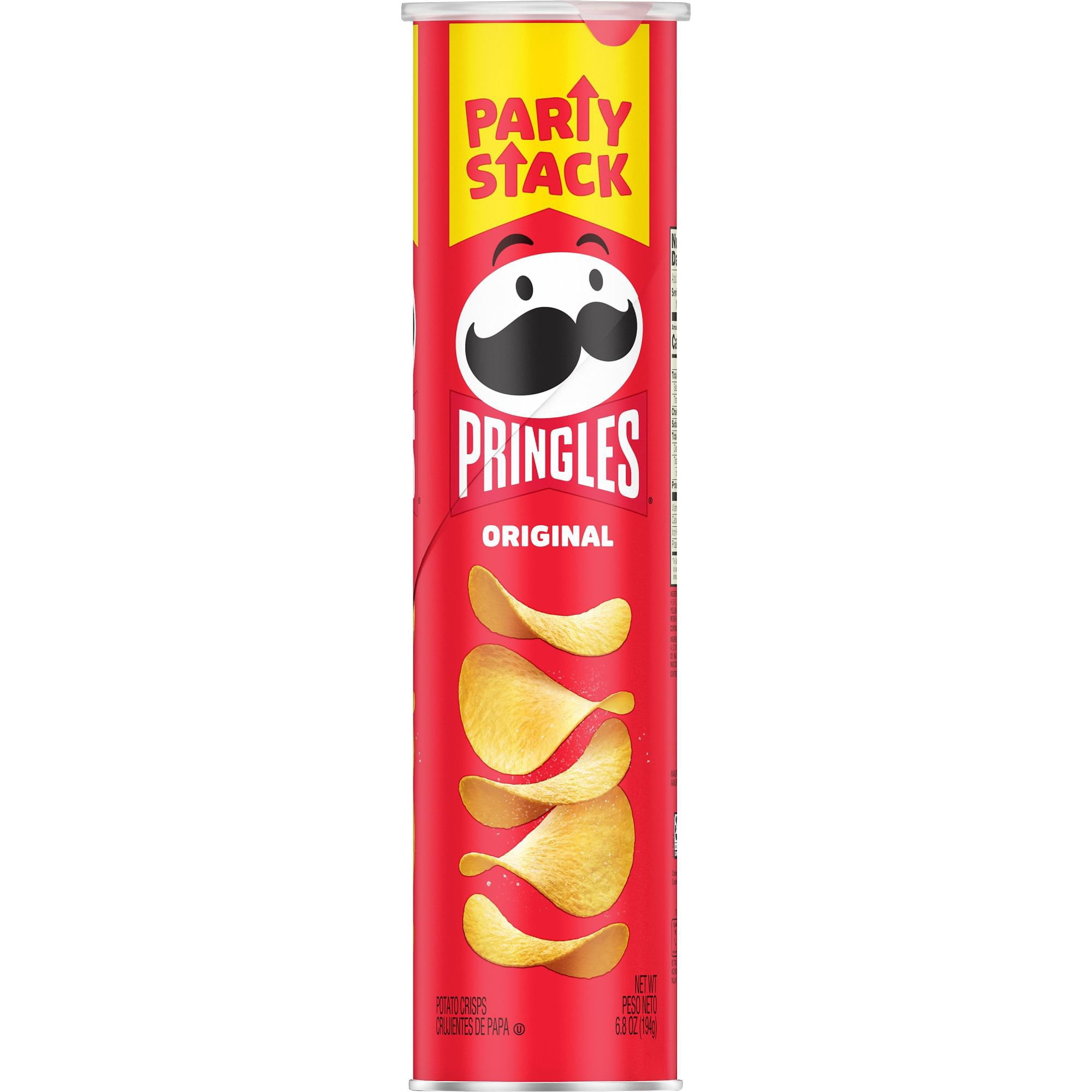 Pringles Original Potato Crisps Chips - Party Stack - 6.8 oz (Packaging ...