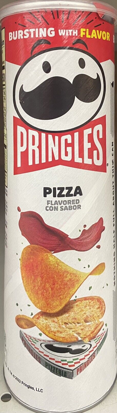 Pringles PIZZA Flavored Potato Chips Snack Crisps 5.5oz Can - NEW ...