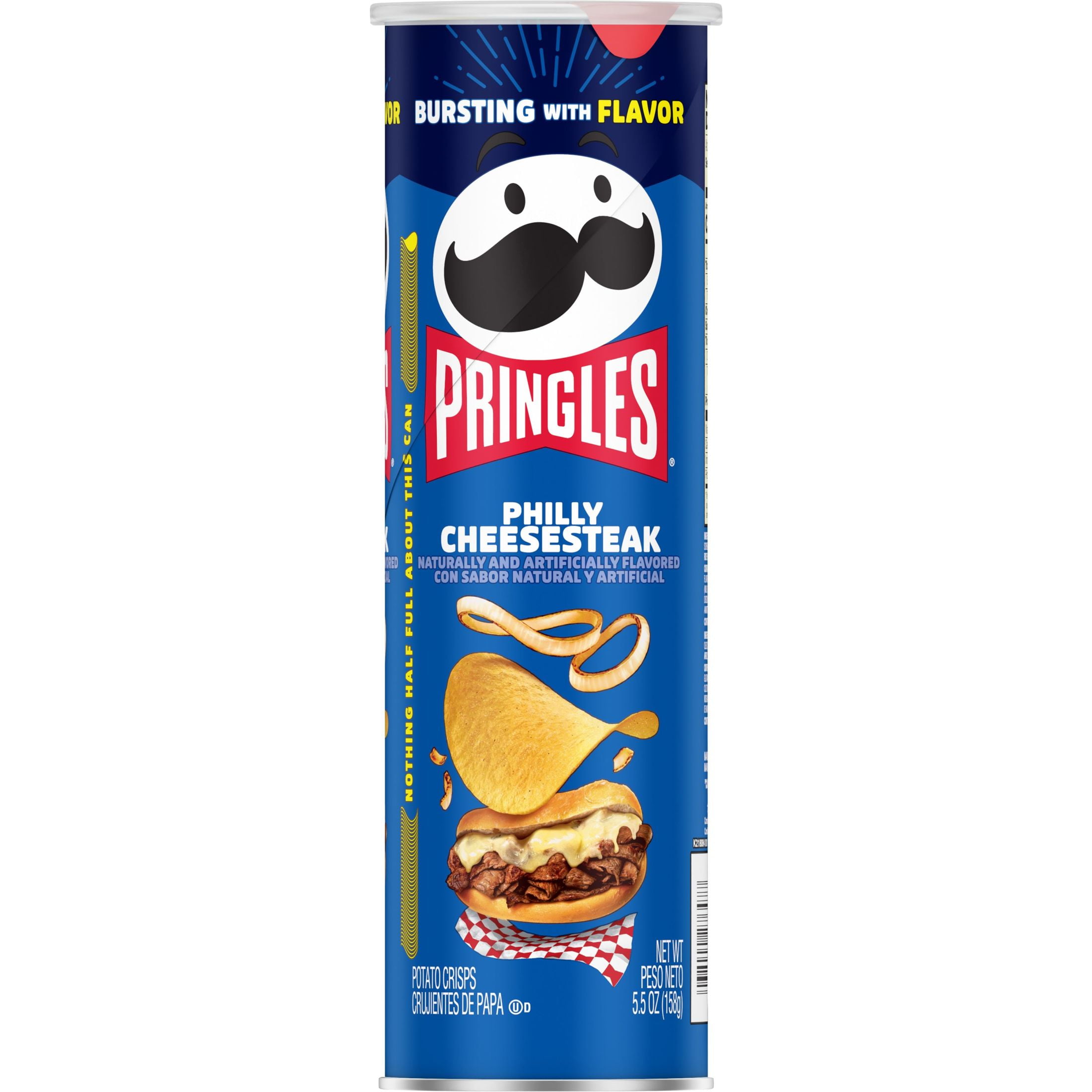 Pringles Philly Cheesesteak Potato Crisps Chips, 5.5 oz - Walmart.com