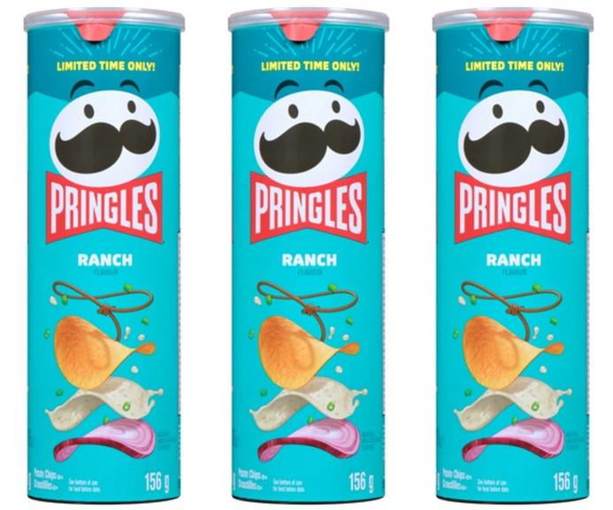 Pringles Potato Chips Ranch 156g (3 Pack) - Walmart.com