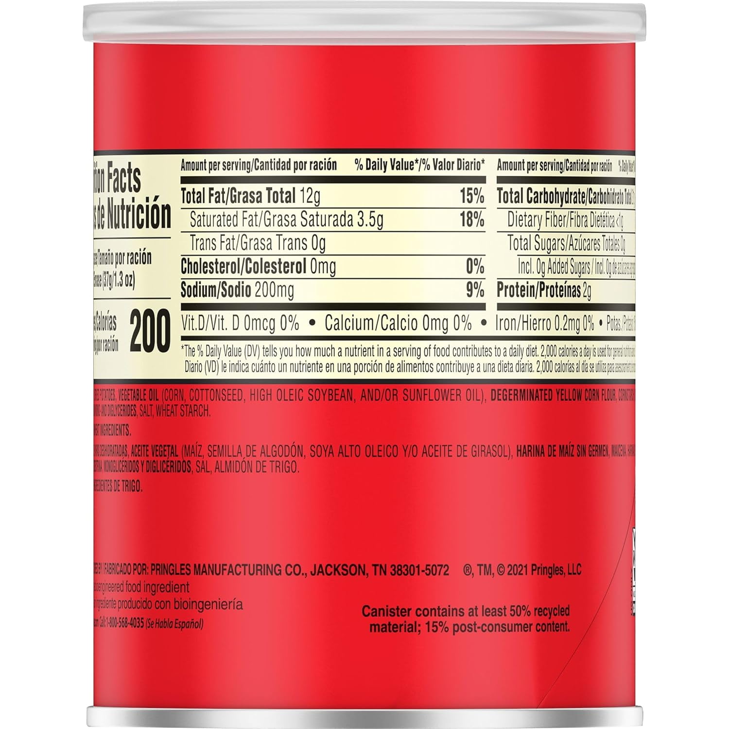 Pringles Potato Crisps Chips, Lunch Snacks, Office and Kids Snacks ...