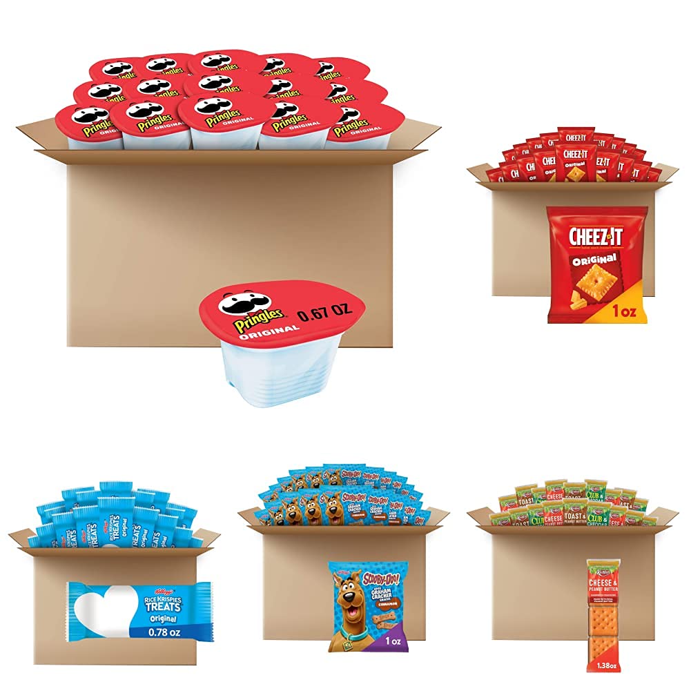 Pringles Potato Crisps Chips With Cheez-It Original Baked Snack Cheese ...