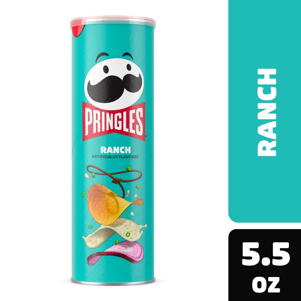Pringles® Ranch Potato Crisps Chips-2 pack - Walmart.com