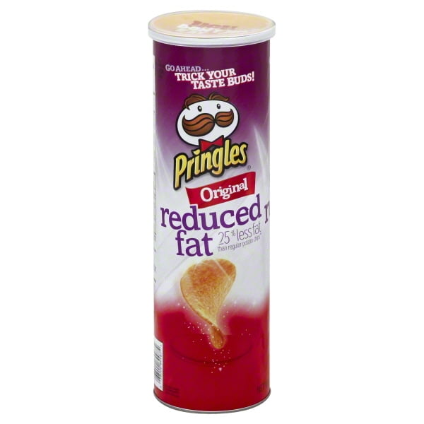 Pringles Reduced Fat Original Potato Crisps, 5.71 Oz. - Walmart.com