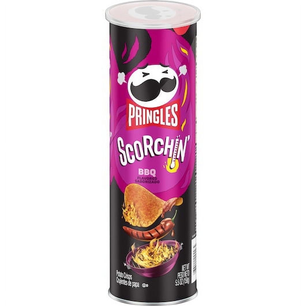 Pringles Scorchin Bbq Potato Crisps, 3800024547 (23047845) - Walmart.com