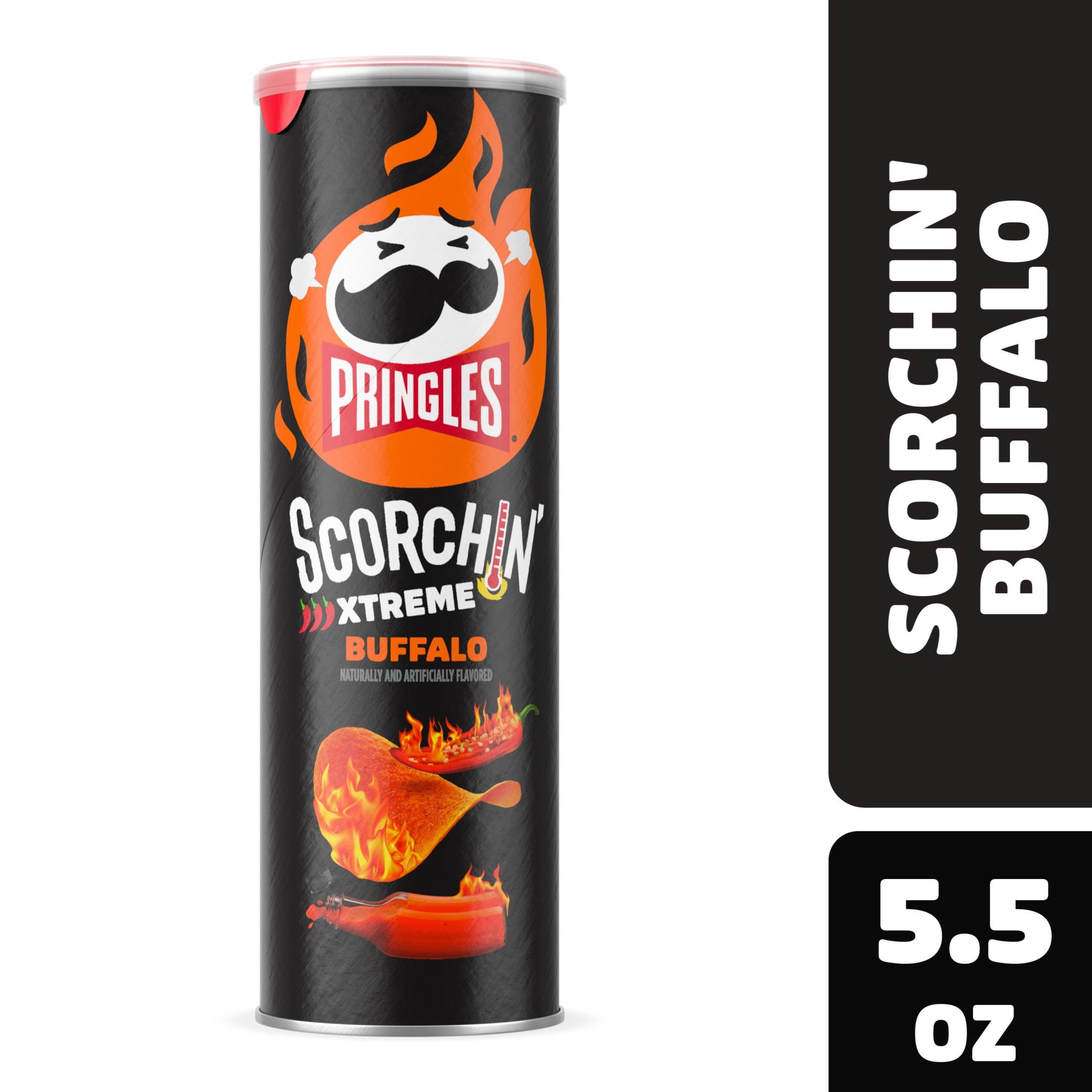 Pringles Scorchin' Buffalo Potato Crisps Chips, 5.5 oz - Walmart.com