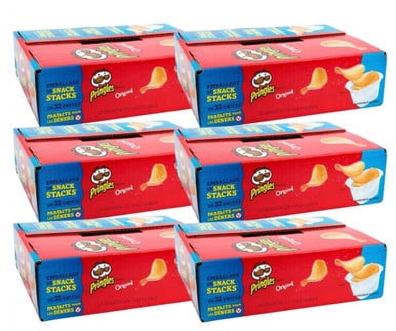 Pringles Snack Stacks Chips, Original - 32-Pack (6/Case) | Convenient ...