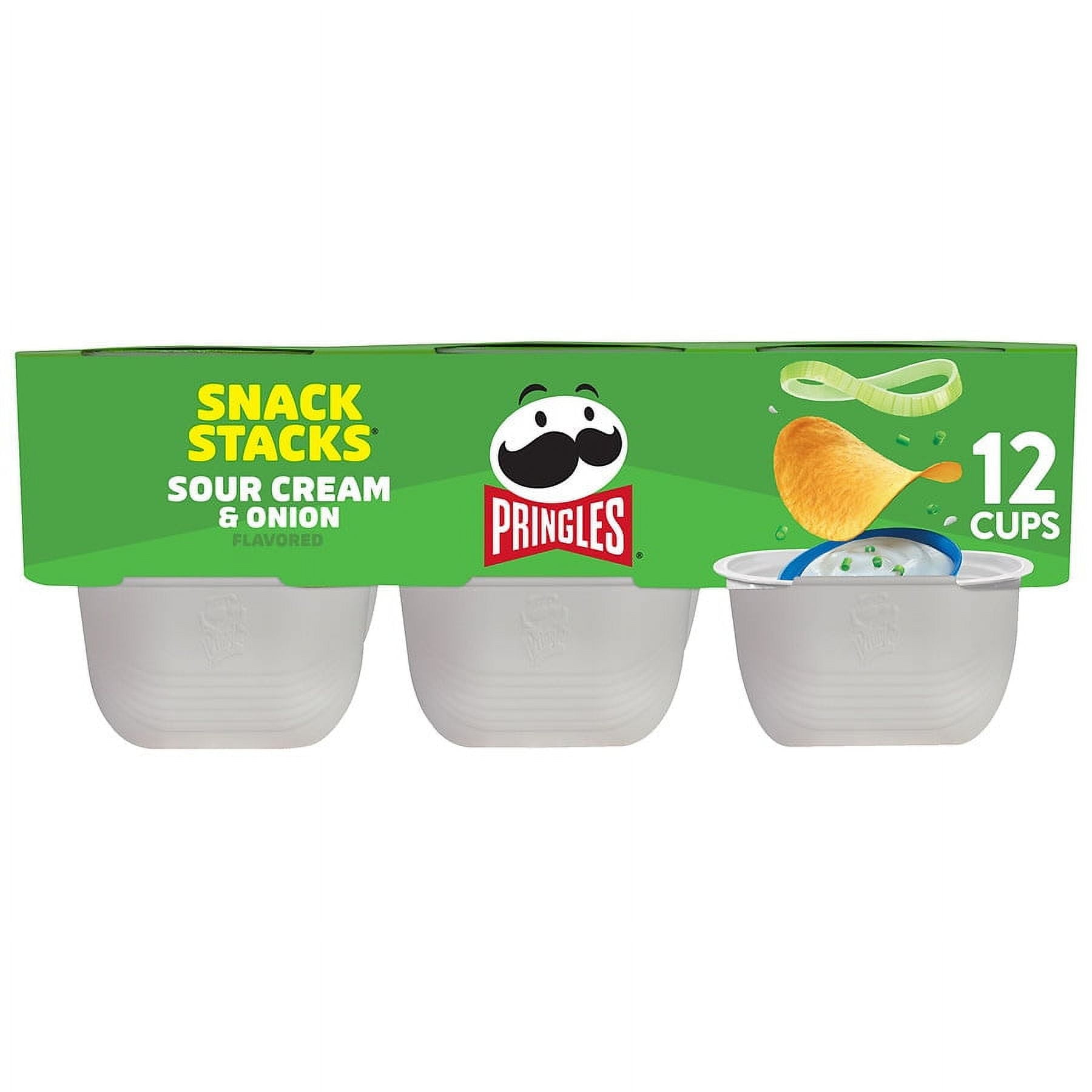 2 Pack - Pringles Sour Cream & Onion Snack Stacks Potato Crisps Chips ...