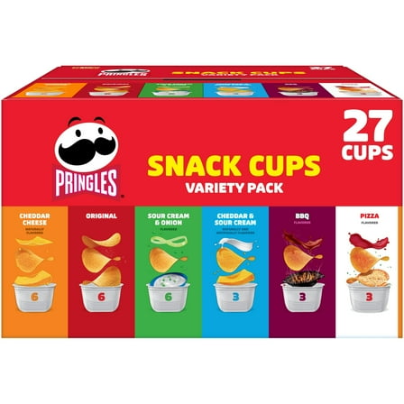 Pringles Variety Pack Potato Crisps Chips, Mega Tube, 10 Count ...