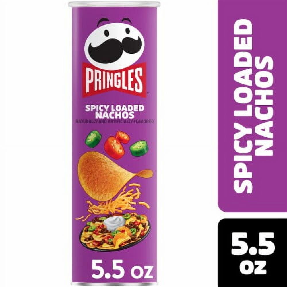 Pringles Spicy Loaded Nachos Potato Crisps Chips 5.5 oz - Walmart.com