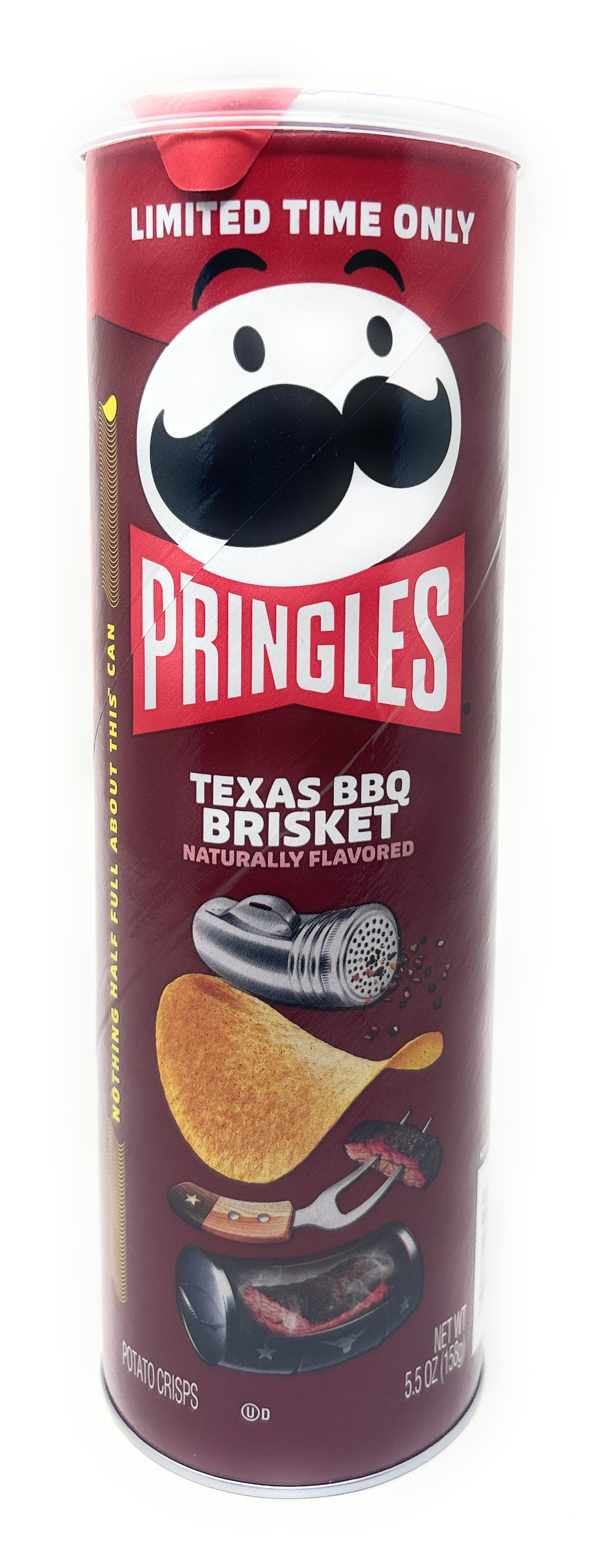 Pringles Texas BBQ Brisket Potato Chips 5.5oz - 1 can - Walmart.com