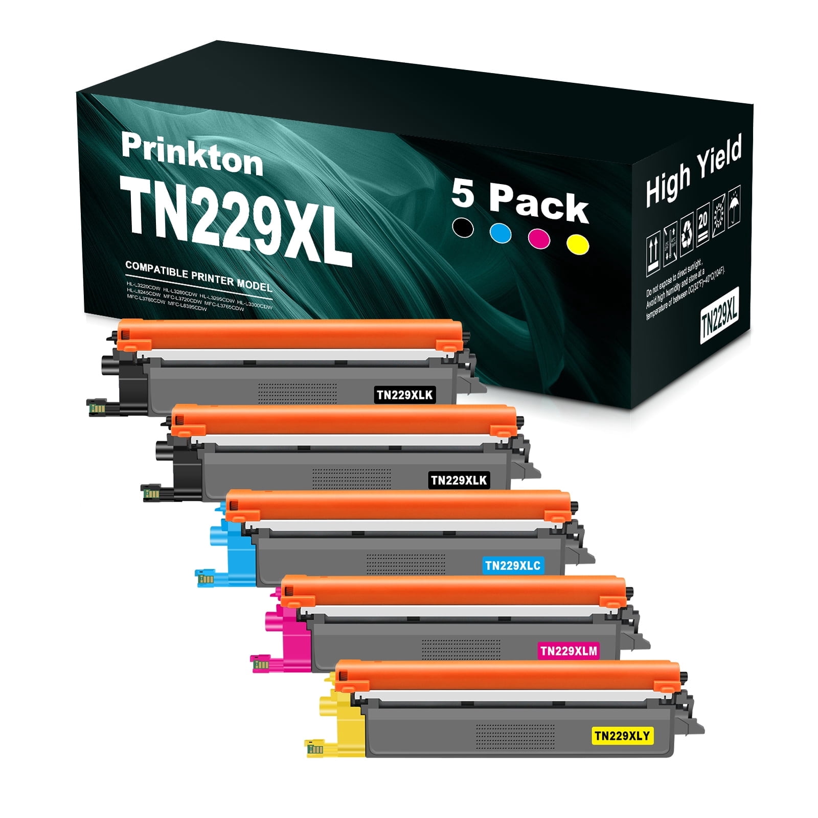 Prinkton TN229XL Toner Cartridge for Brother 229 TN229 TN-229 TN 229XL ...