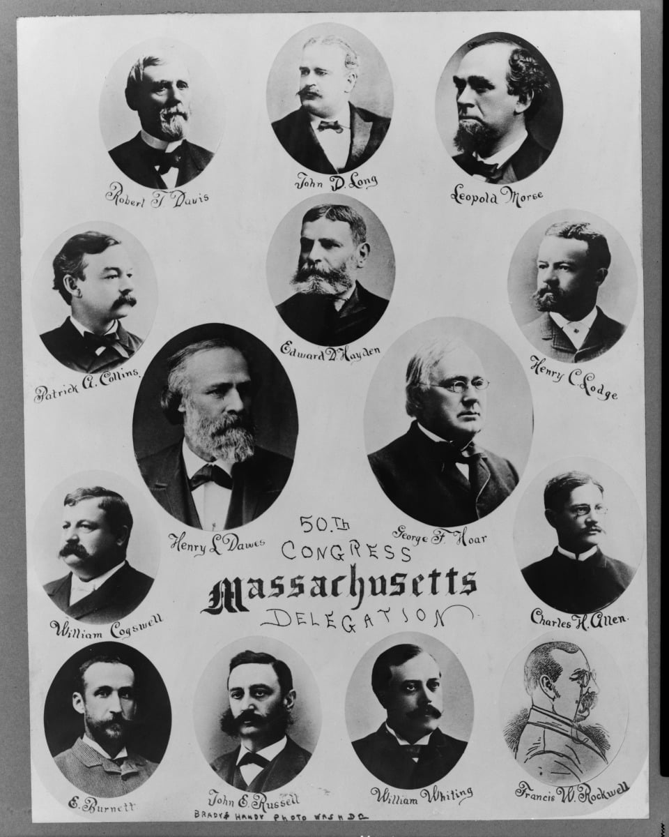 Print: 50th Congress Massachusetts Delegation, circa 1887 - Walmart.com