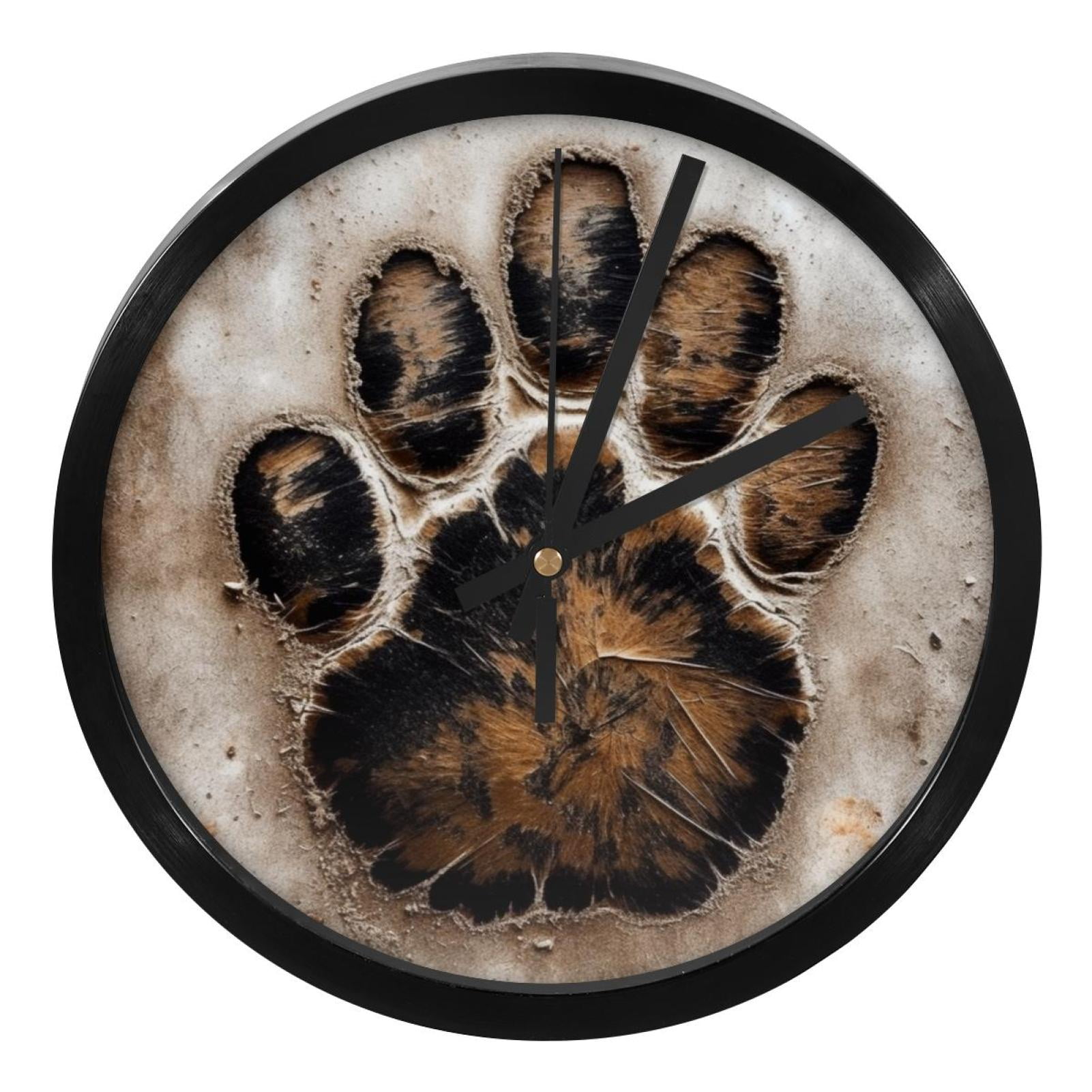 Print 9.8 Inch Silent Round Digital Wall Clock - Battery Operated ...