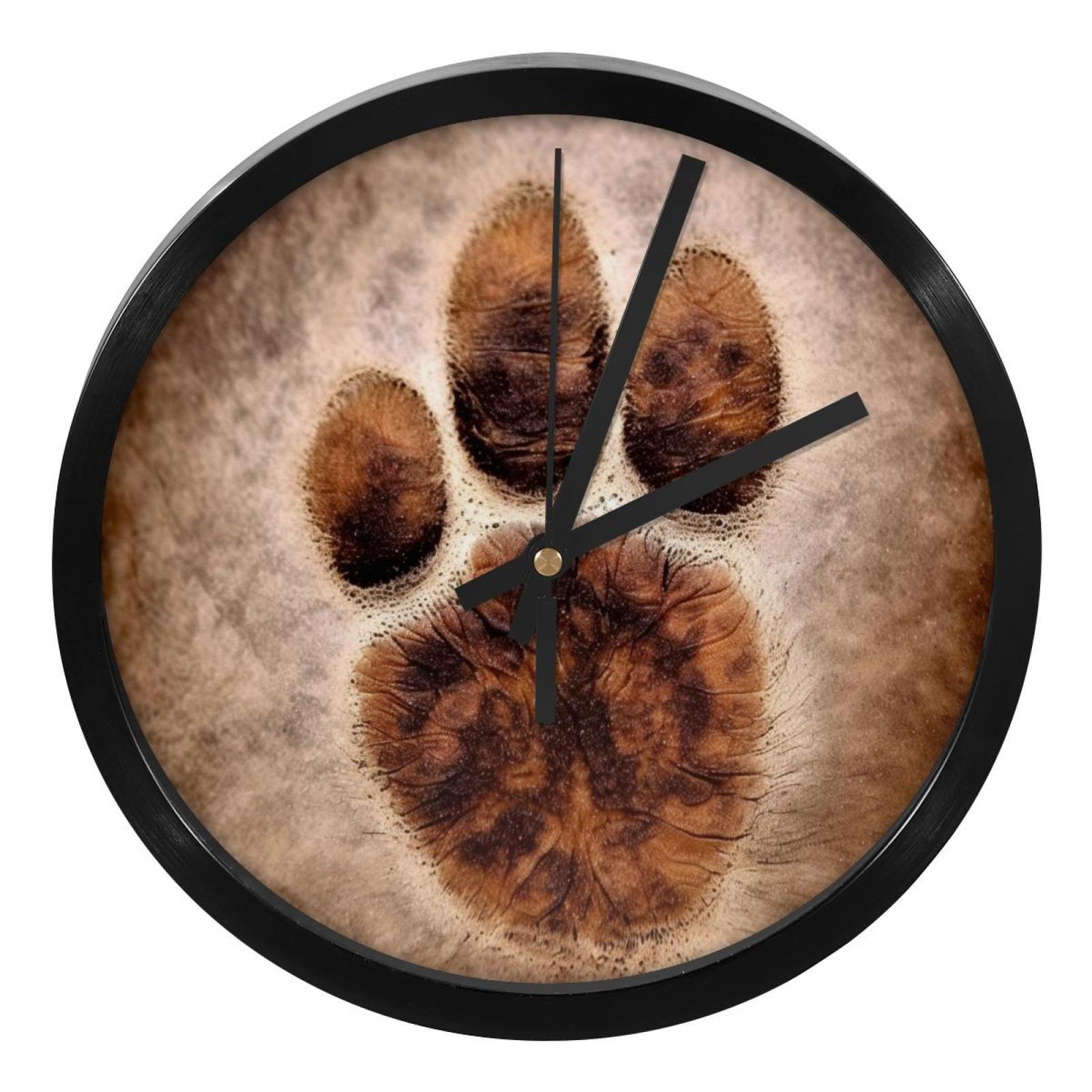 Print 9.8 Inch Silent Round Digital Wall Clock - Battery Operated ...