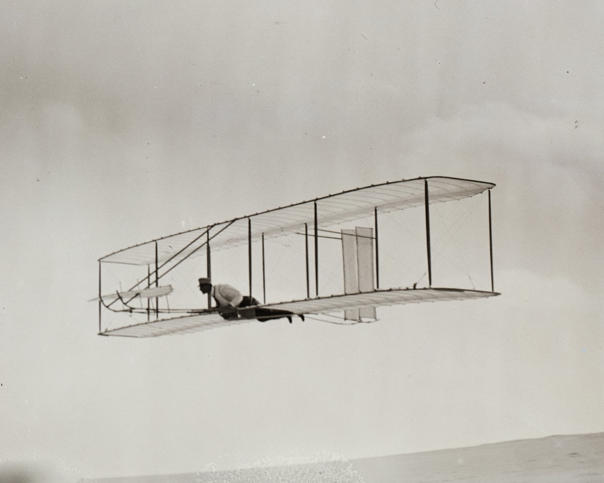 Print: A Glide With The Double-Rudder Machine Moving To The Left, North ...