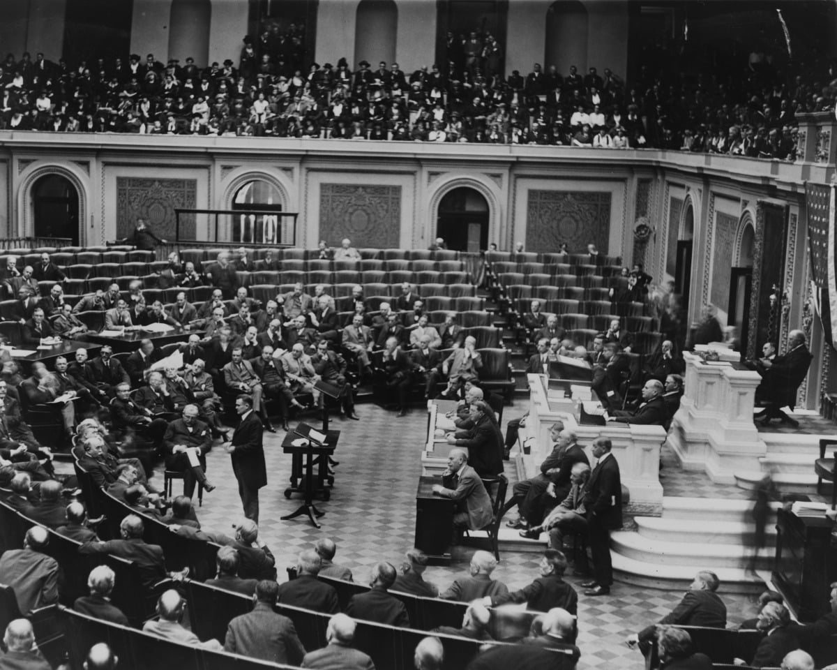 Print: A Session In The House Of Representatives, circa 1920 - Walmart.com
