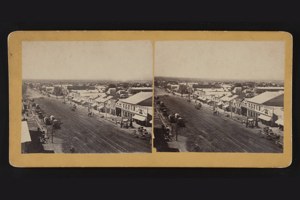 Print: Aerial View Of Commercial Street In Salt Lake City, Utah, With ...