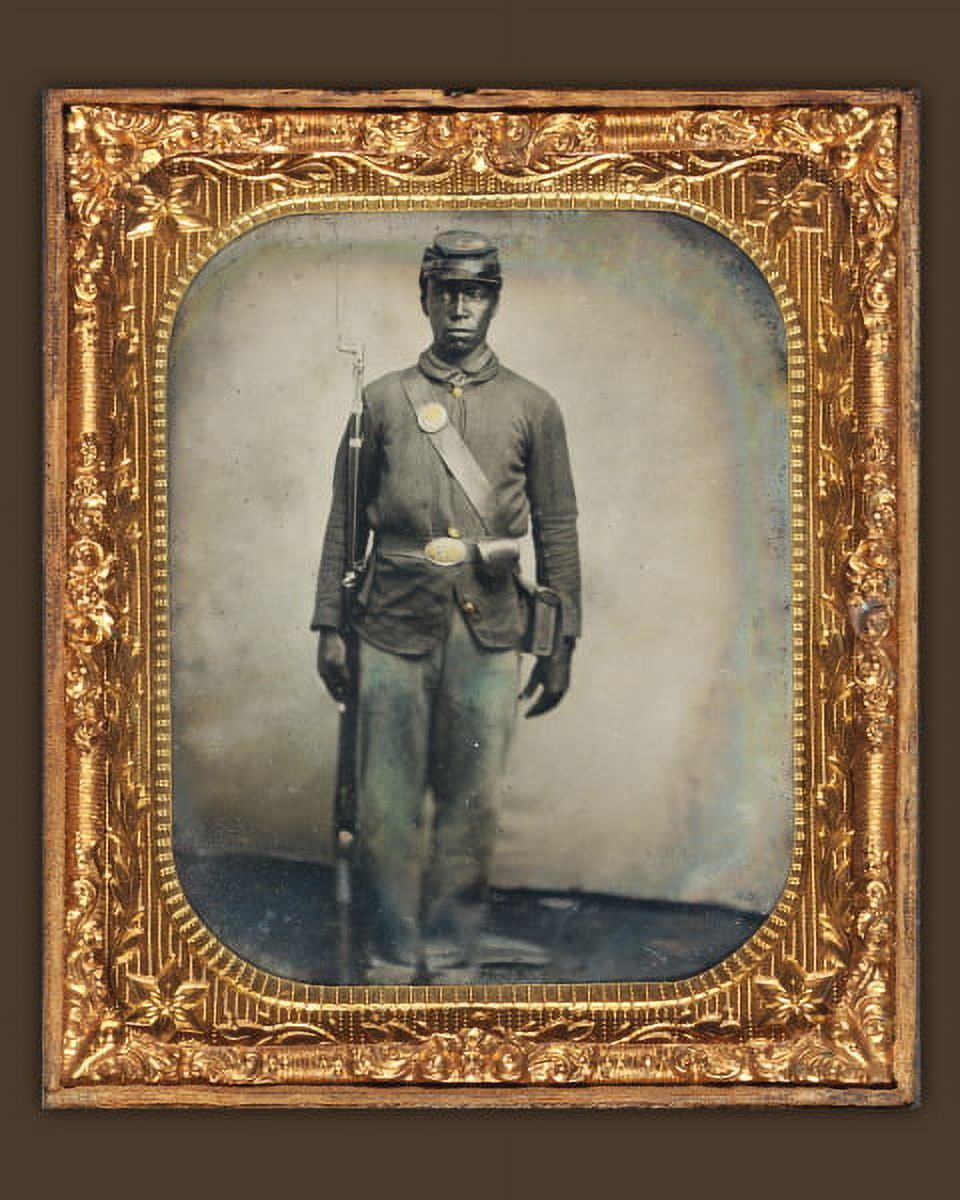 Print: African American Civil War Soldier In Union Uniform, circa 1863 ...