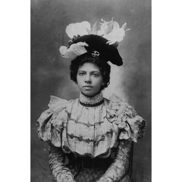 Print: African American Woman, Wearing Hat, Facing Front, 1899 ...