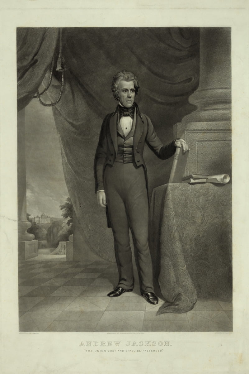 Print: Andrew Jackson The Union Must And Shall Be Preserved /, circa ...