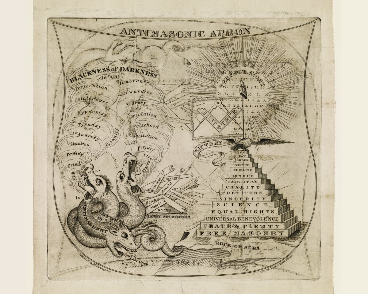Print: Anti-Masonic Apron, 1831 - Walmart.com