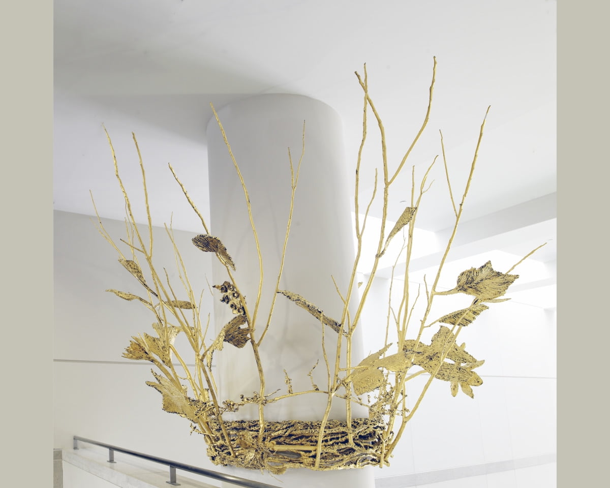 Print: Architectural Art Poplar And Iris (Garden Of Justice) Interior ...