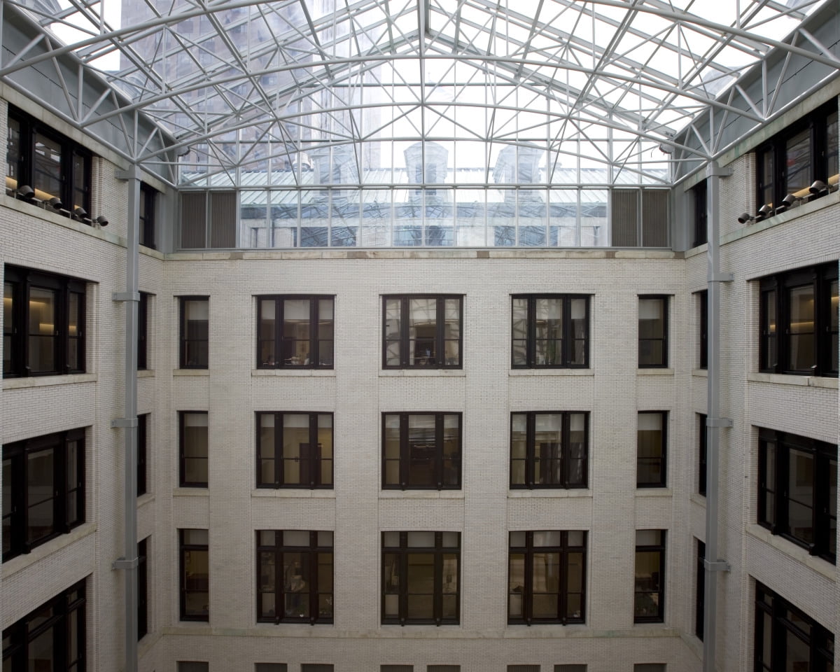 Print: Atrium Roof, Howard M. Metzenbaum U.S. Courthouse, Cleveland ...