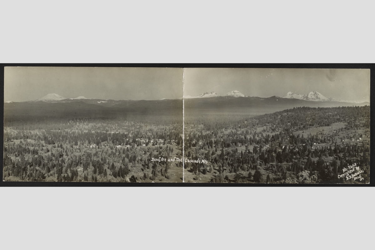 Print: Bend, Ore. And The Cascade Mts., 1910 - Walmart.com
