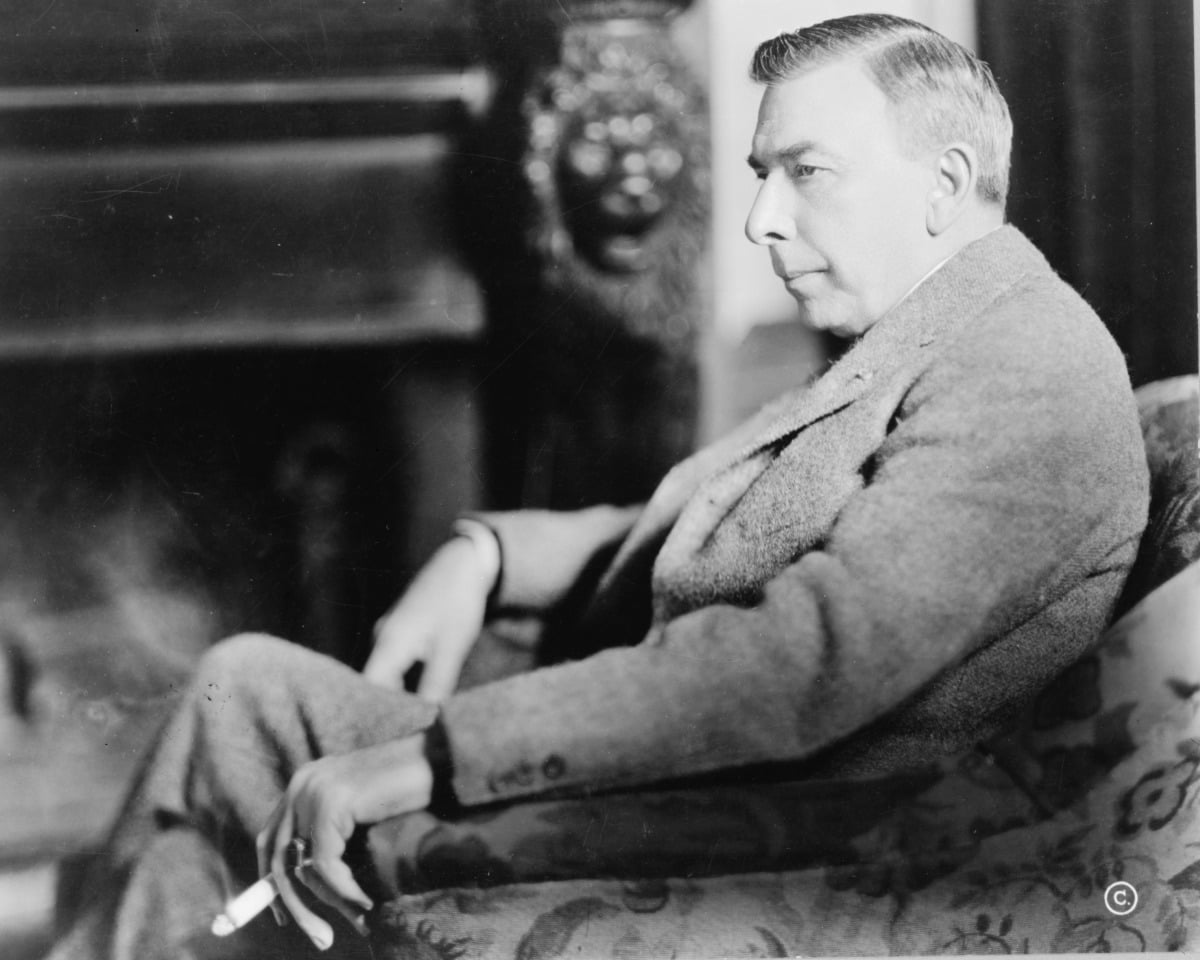 Print: Booth Tarkington, Three-Quarter Length Portrait, Seated, Facing ...