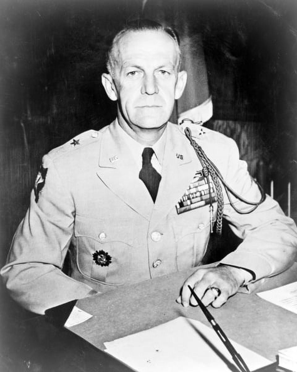 Print: Brigadier General Ralph W. Zwicker, Half-Length Portrait,seated ...