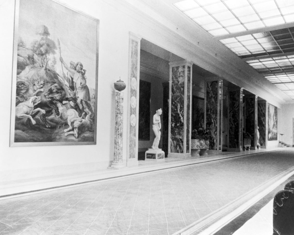 Print: Carinhall, Hermann Goering's Residence, Festhalle, 1940 ...