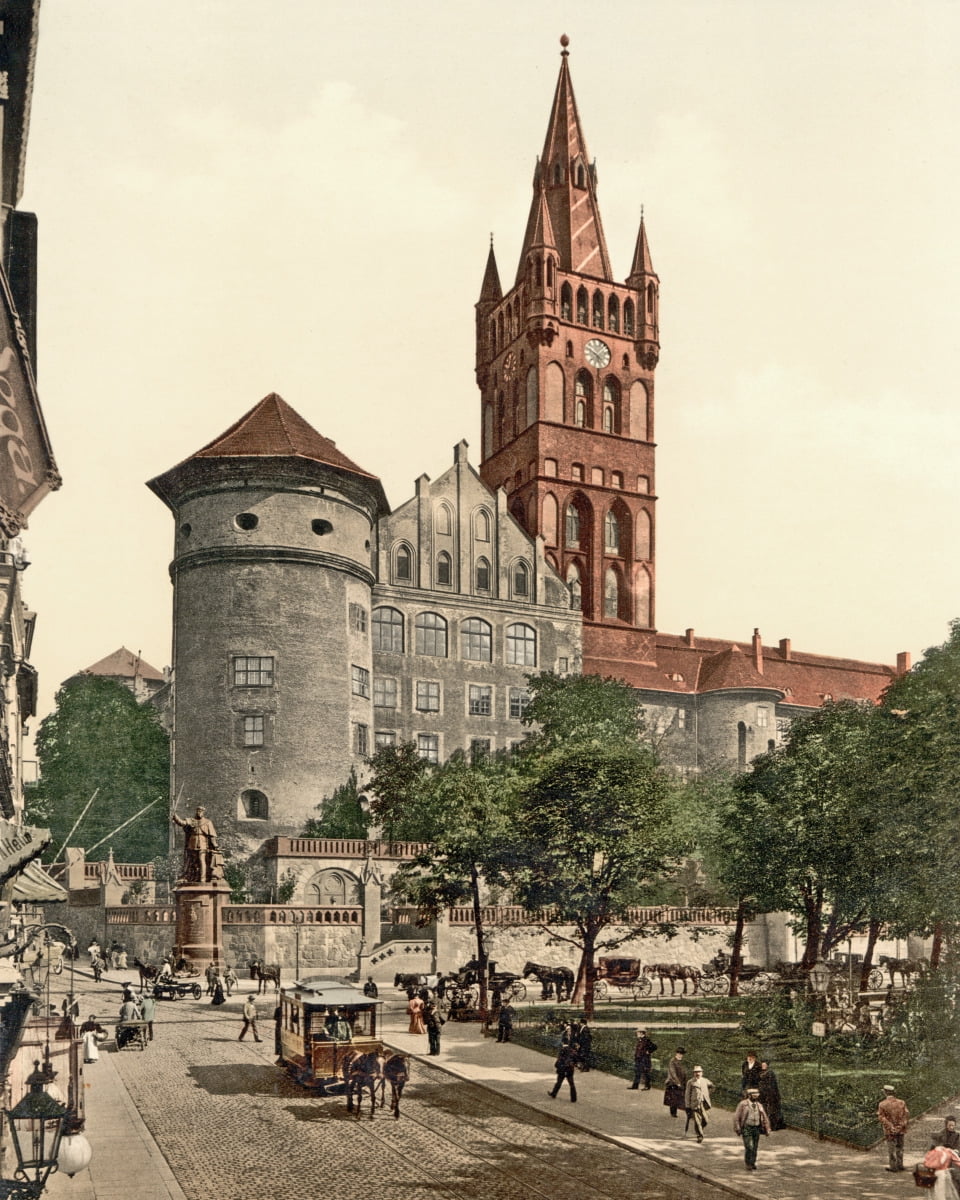 Print: Castle Tower And Emperor William's Monument, Konigsberg, East ...