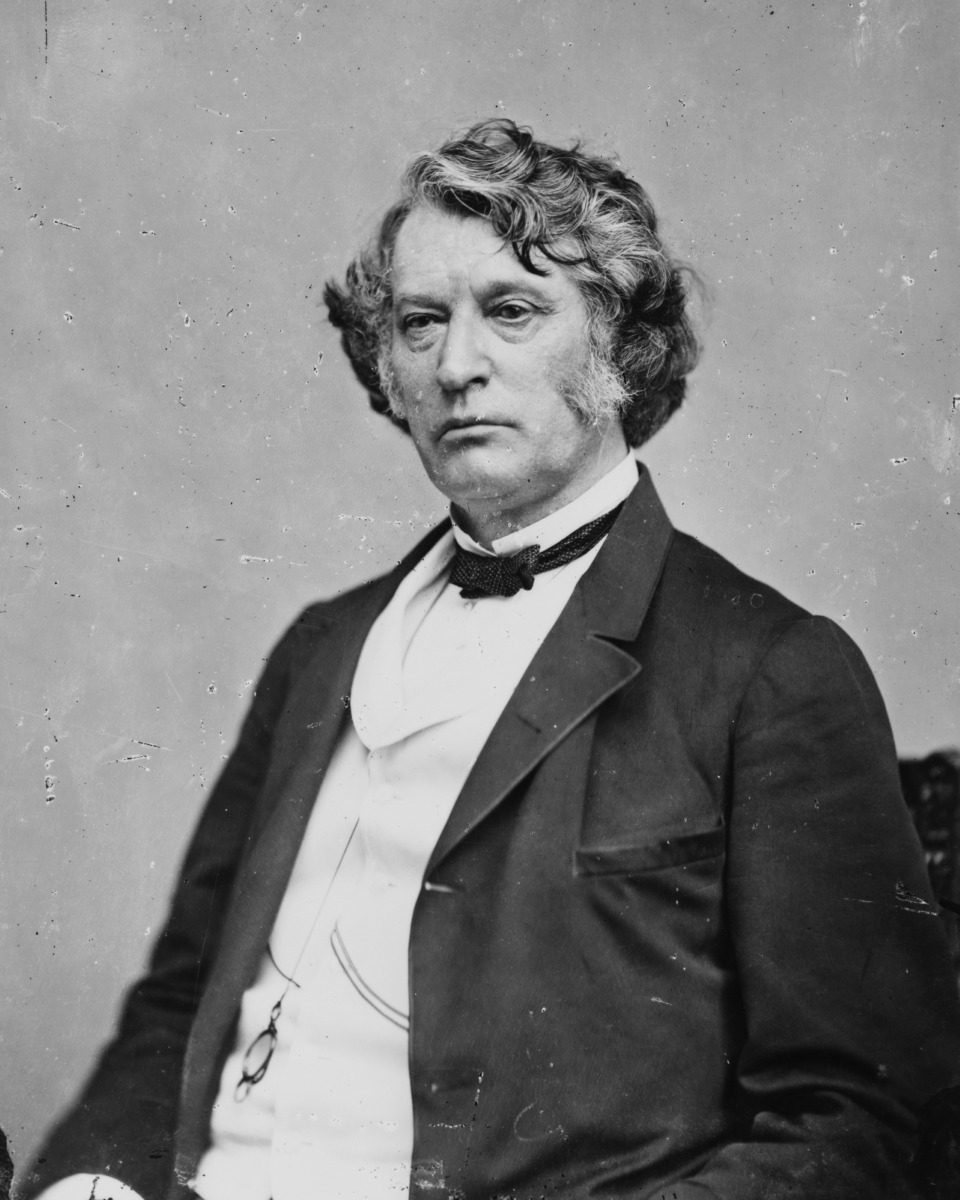 Print: Charles Sumner, Half-Length Portrait, Seated, Facing Slightly ...