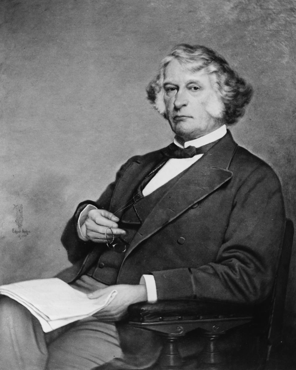 Print: Charles Sumner, Three-Quarter Length Portrait, Seated, Facing ...