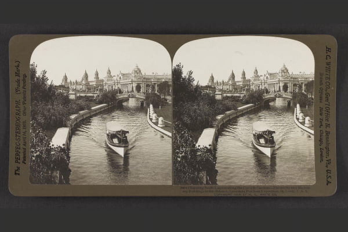 Print: Charming South Lagoon Along Cascade Gardens, Electricity And ...