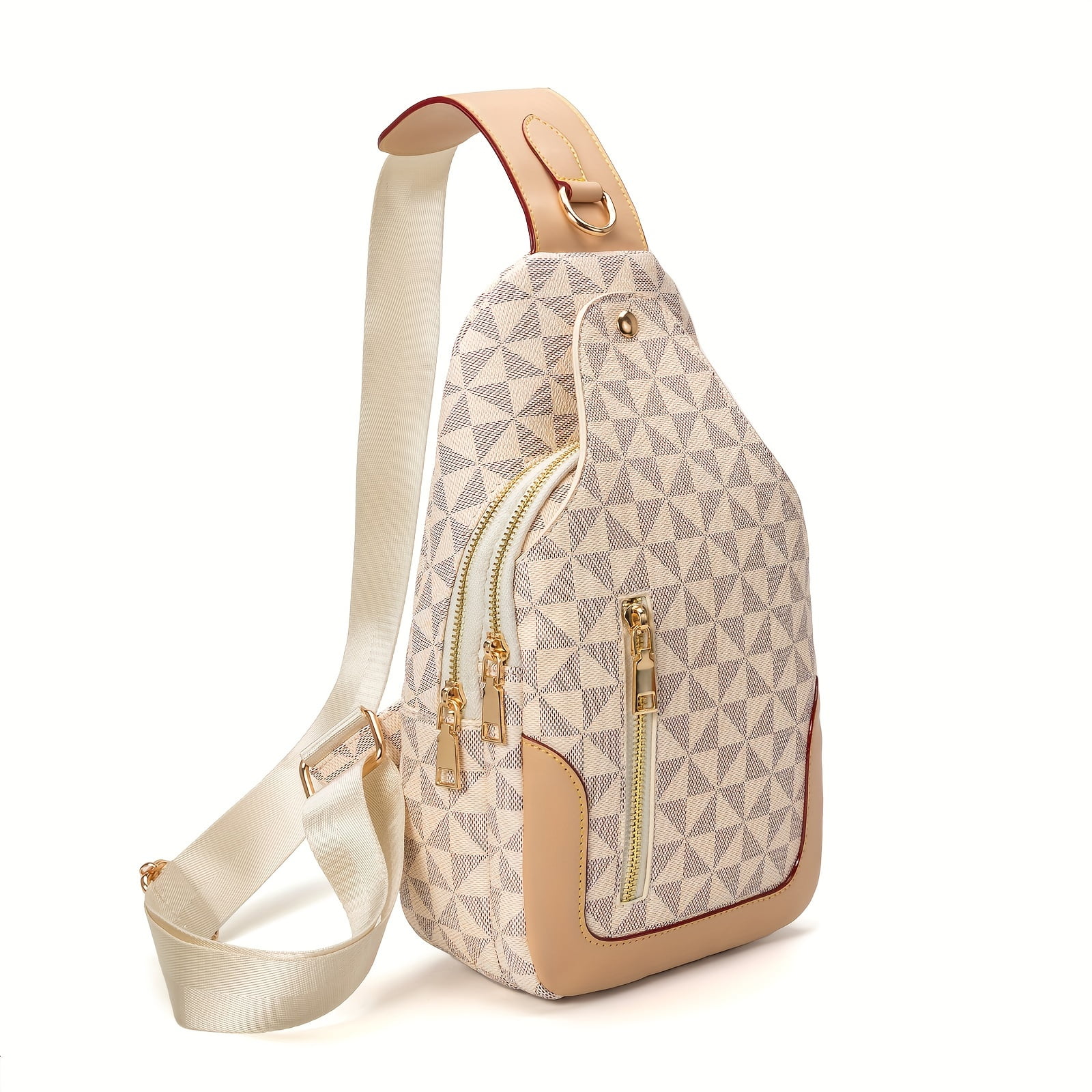 Print Chest Bag, Crossbody Sling Bag, Women's Casual Shoulder Purse ...