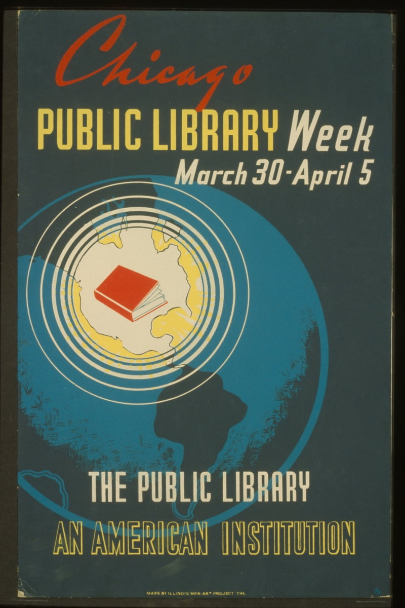Print: Chicago Public Library Week--March 30 - April 5 The Public ...