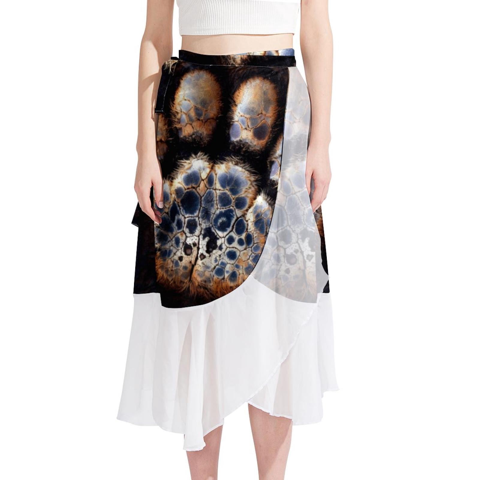 Print Chiffon Beach Dress with Polyester Straps - for Beach Skirts ...